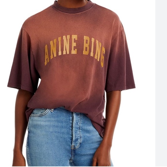 Anine Bing | Tops | Anine Bing Avi Logo Tshirt | Poshmark